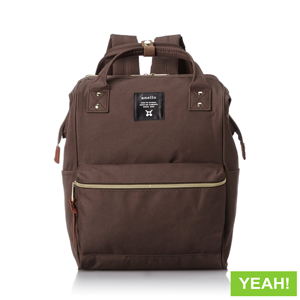 ANELLO CANVAS RUCKSACK BROWN | YEAH!