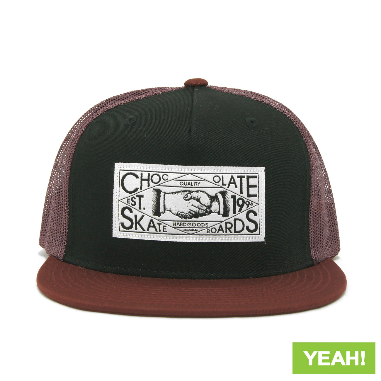 CHOCOLATE CHOC UNION MESH BLACK BURGUNDY | YEAH!
