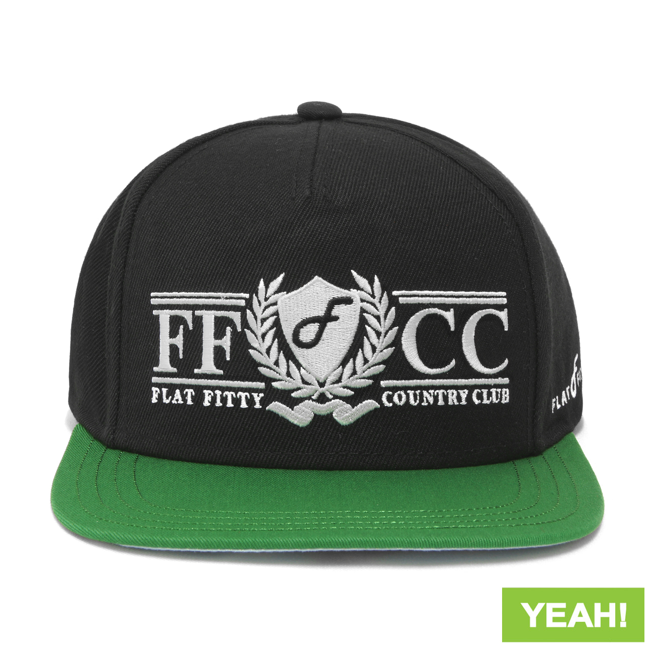 FLAT FITTY COUNTRY CLUB BLACK | YEAH!
