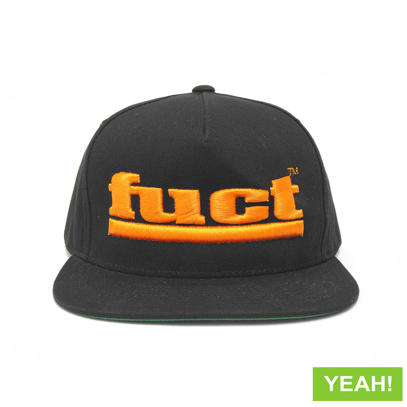 FUCT OG LOGO SNAPBACK BLACK WHITE ORANGE | YEAH!