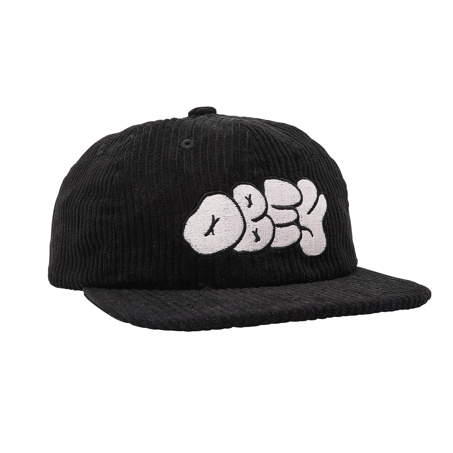 OBEY TOKEN CORD 6 PANEL SNAPBACK BLACK | YEAH!