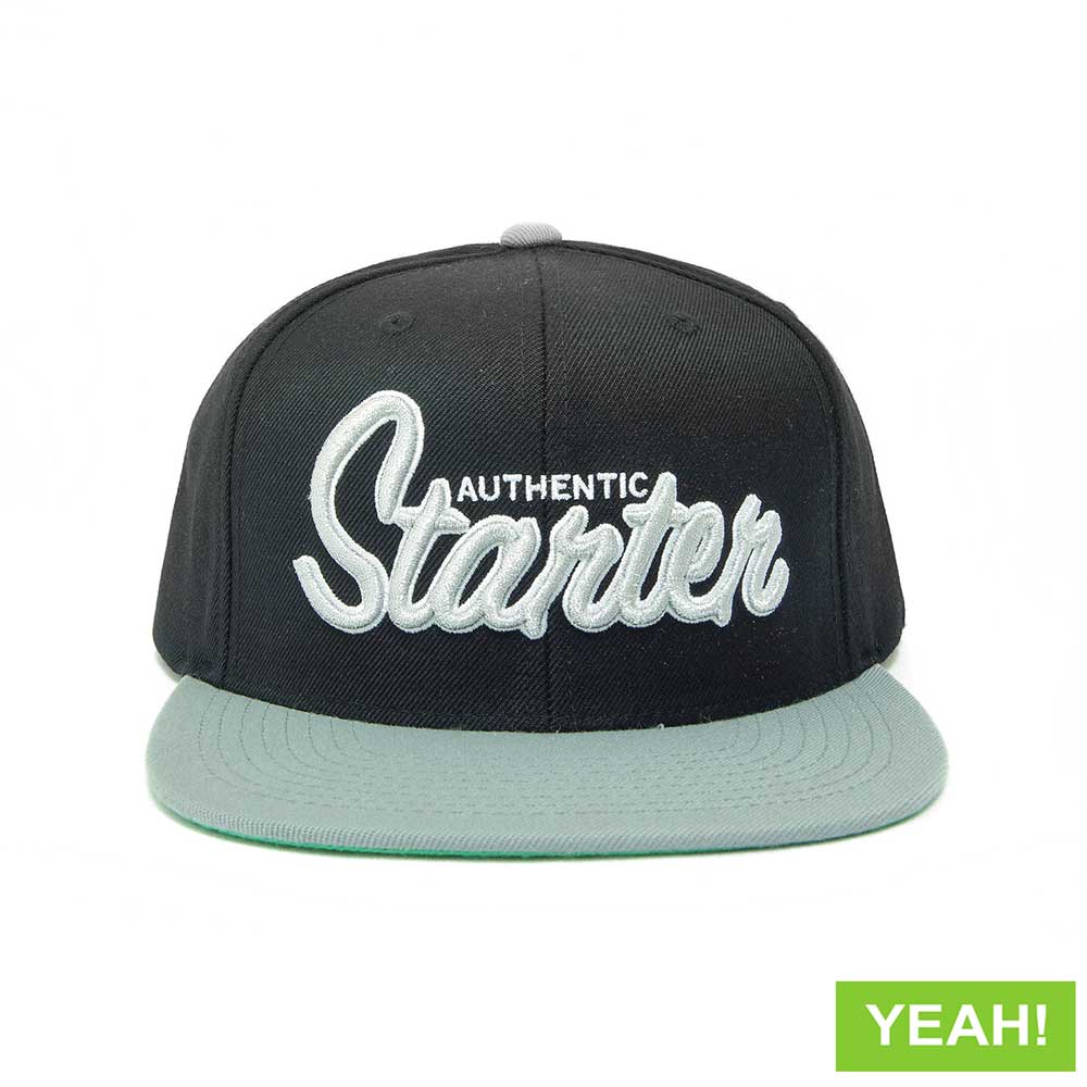 STARTER SCRIPT SNAPBACK BLACK SILVER | YEAH!
