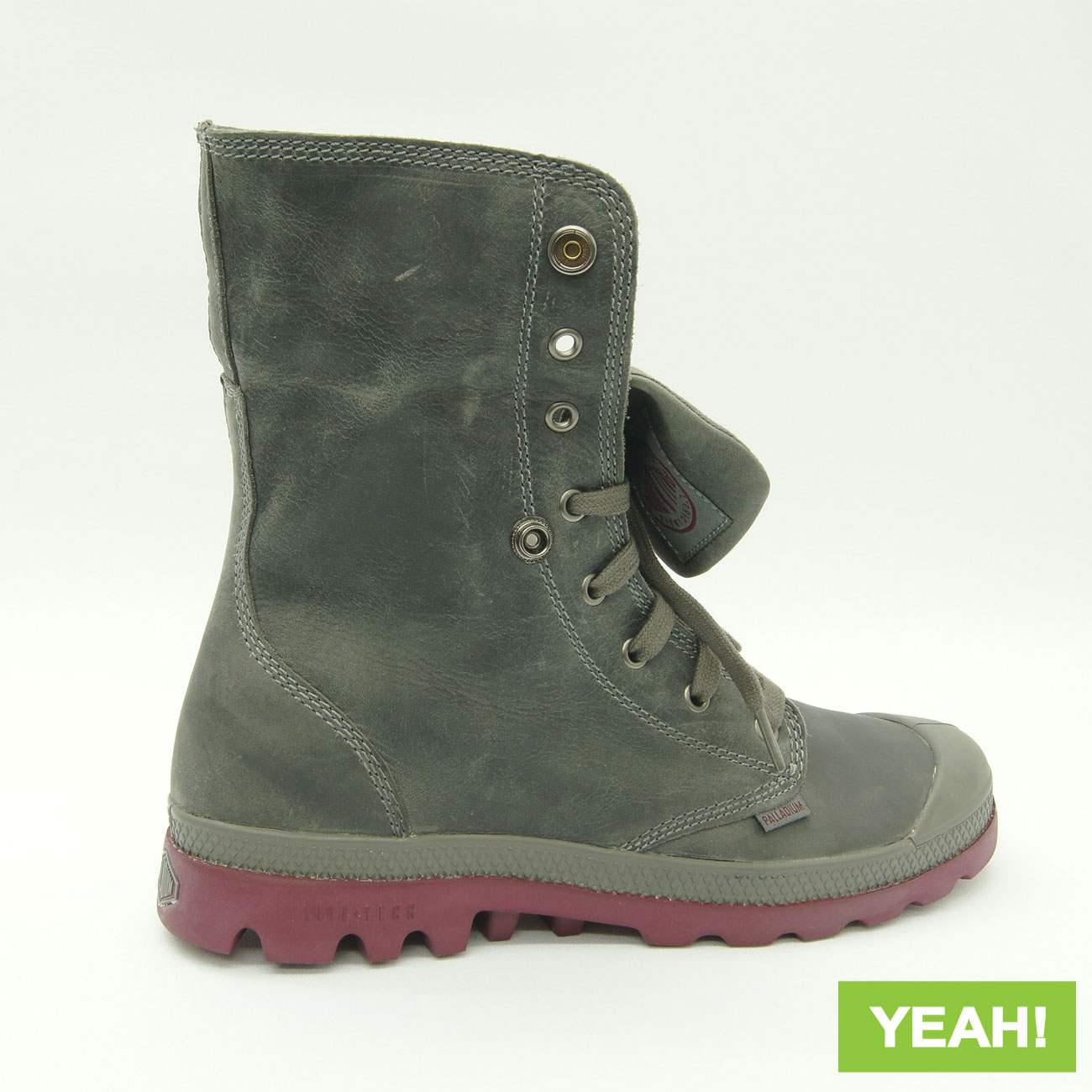 PALLADIUM BAGGY LITE LEATHER ZIP SEAL GRANATA | YEAH!