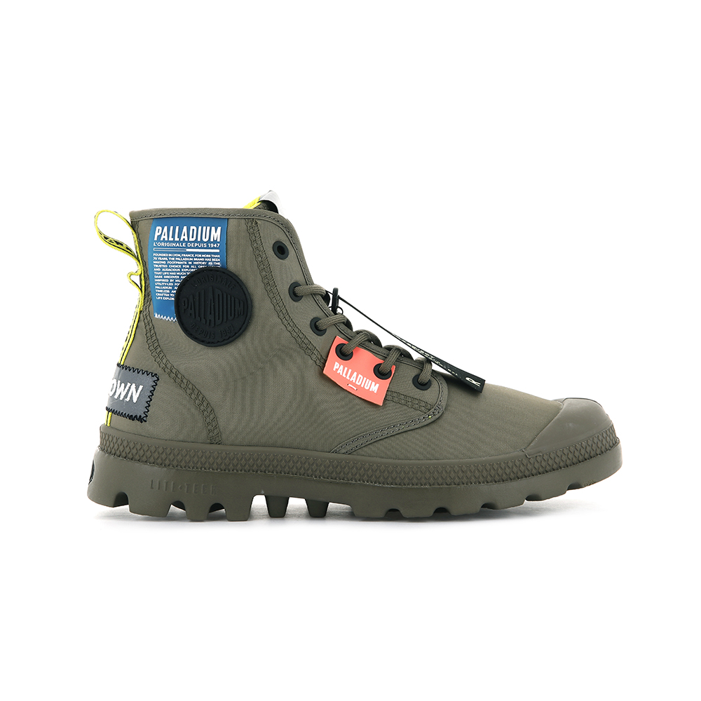 PALLADIUM PAMPA LITE OVB NEON DUSKY GREEN | YEAH!