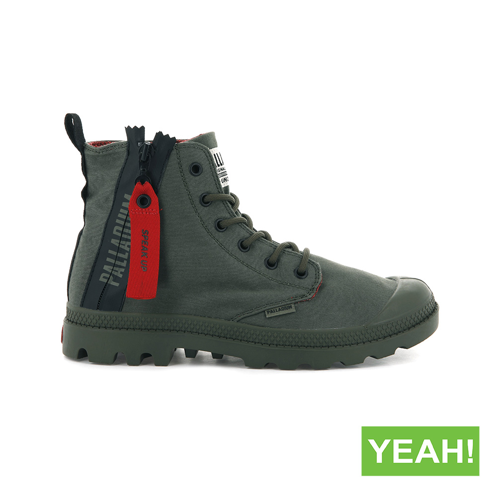 PALLADIUM PAMPA UNZIPPED OLIVE NIGHT | YEAH!