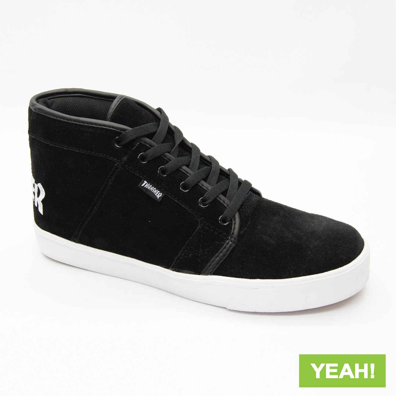 THRASHER ROCKAWAY BLACK WHITE SUEDE | YEAH!
