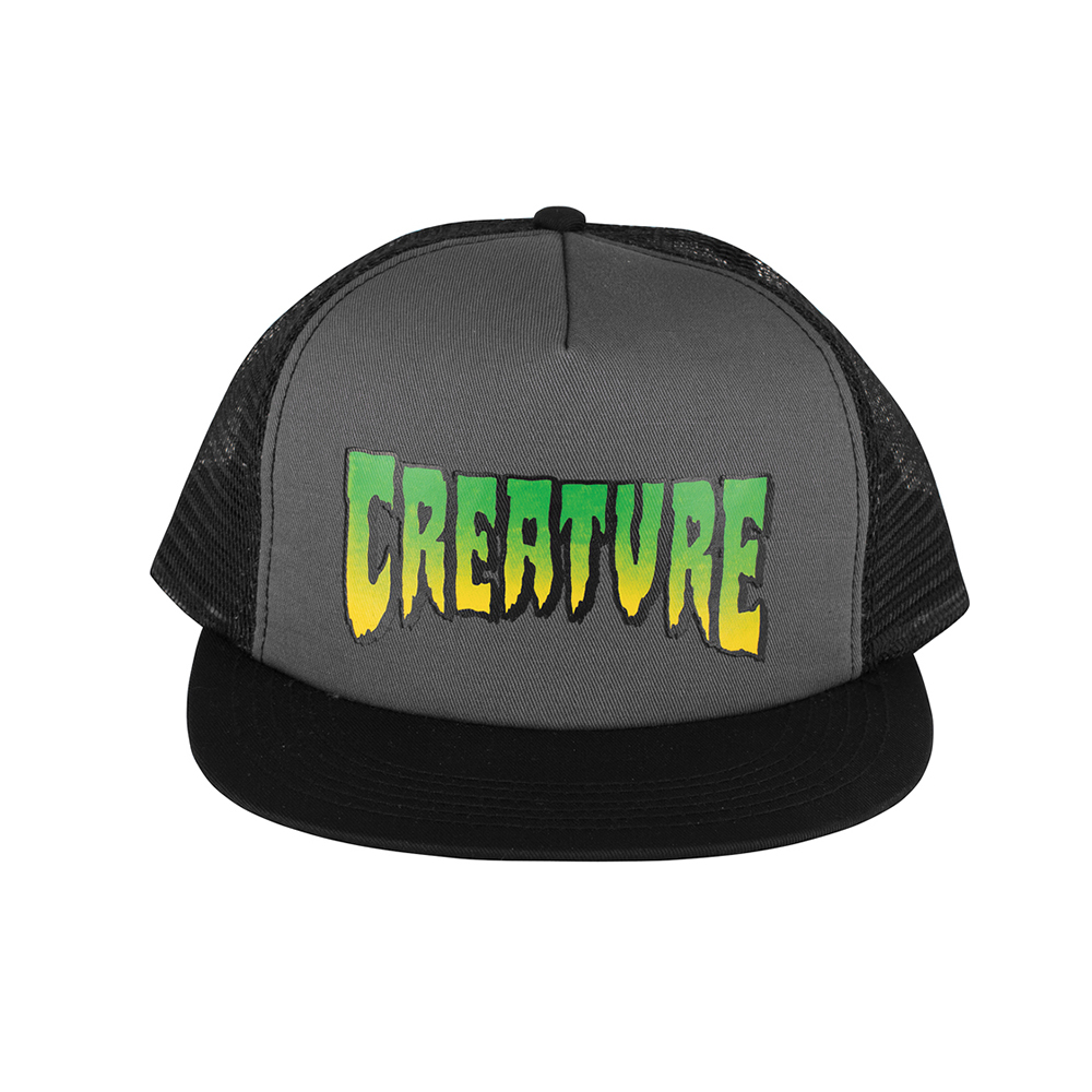 CREATURE CREATURE LOGO TRUCKER GREY BLACK | YEAH!